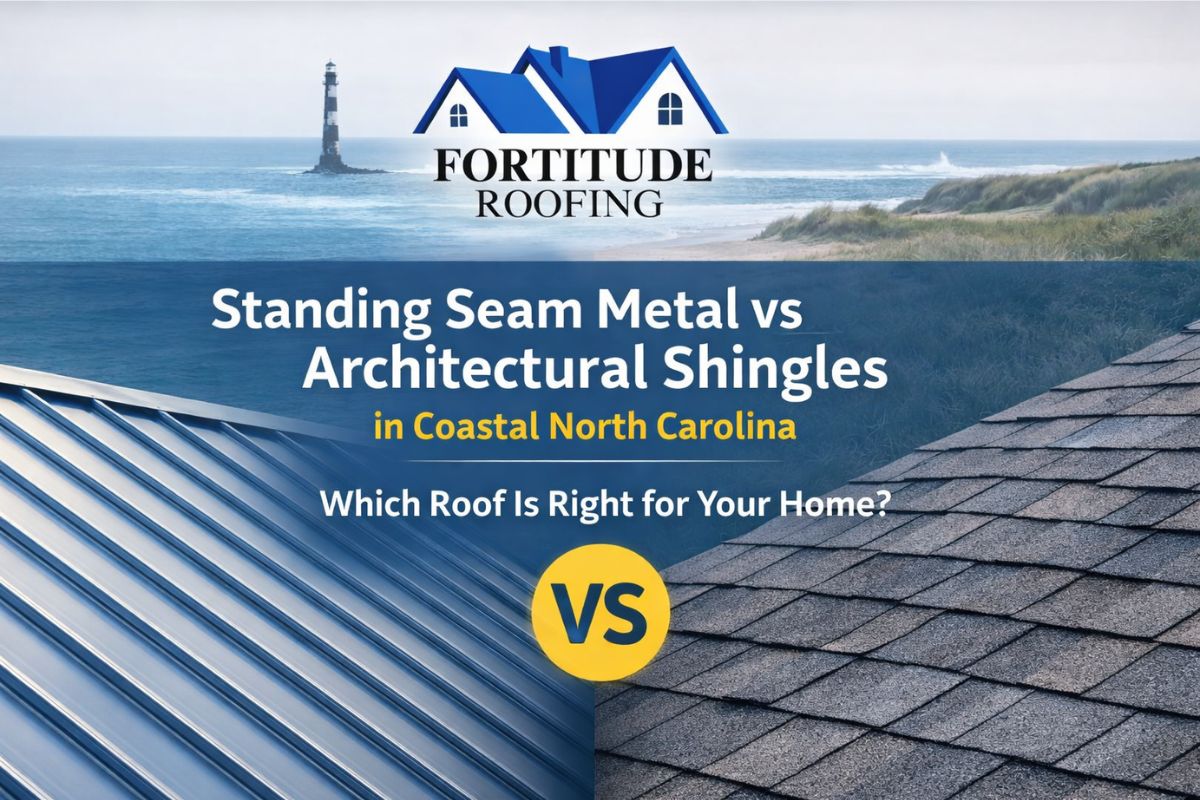 Standing Seam Metal vs Architectural Shingles in Coastal NC